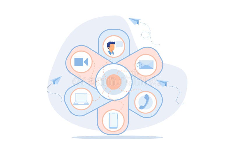 Communication Integration. Collaboration Service Stock Vector ...