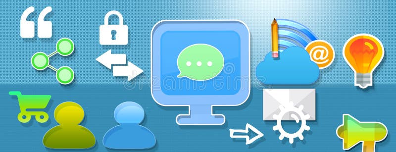 Communication internet stock illustration. Illustration of creation ...
