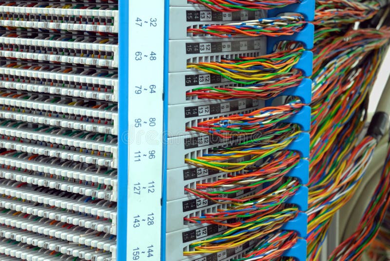 Communication and Internet Network Server Stock Image - Image of rack ...