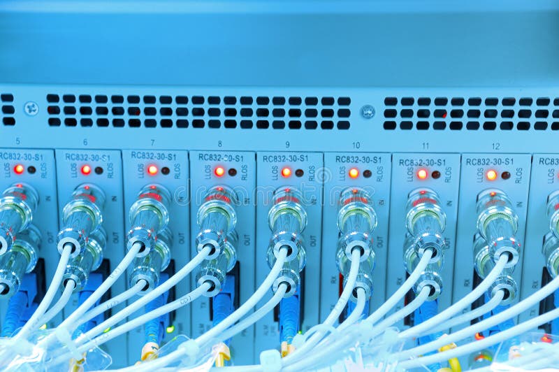 Communication and Internet Network Server Stock Image - Image of data ...