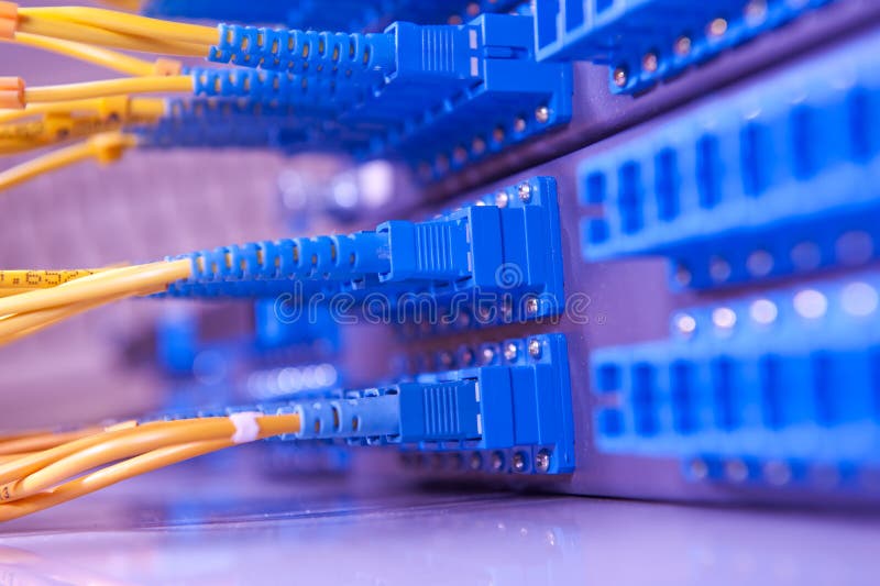 Communication and Internet Network Server Room Stock Photo - Image of ...