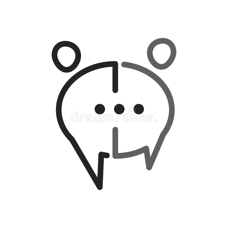 Communication Logo Template. Icon Illustration Brand Identity. Isolated ...