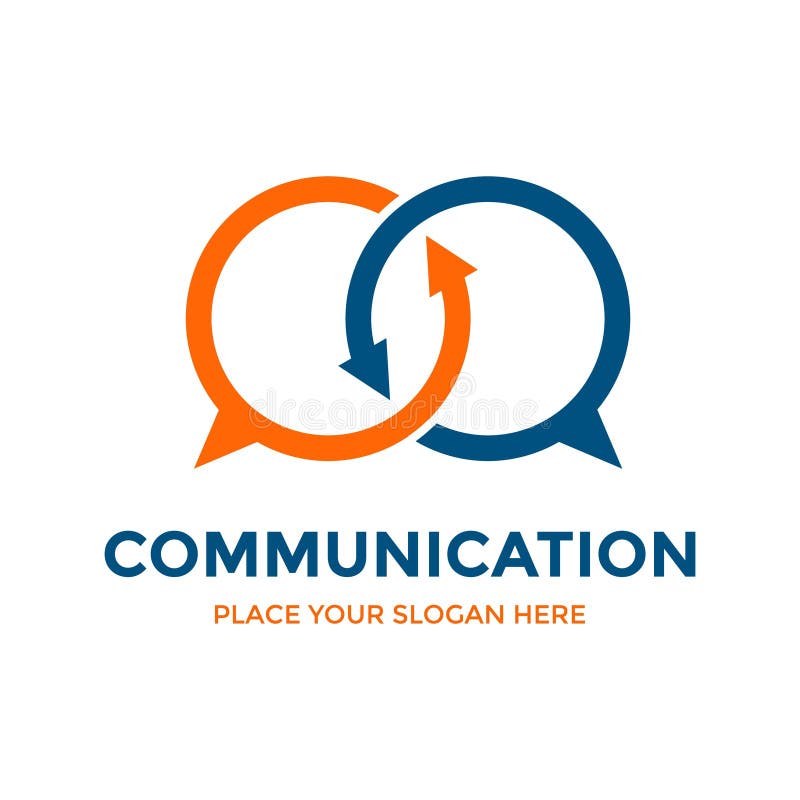Communication Logo Vector stock vector. Illustration of center - 263436783