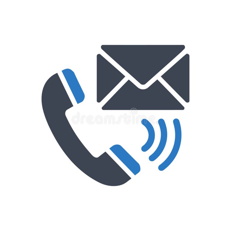 Communication and Mail Icon Stock Vector - Illustration of ...