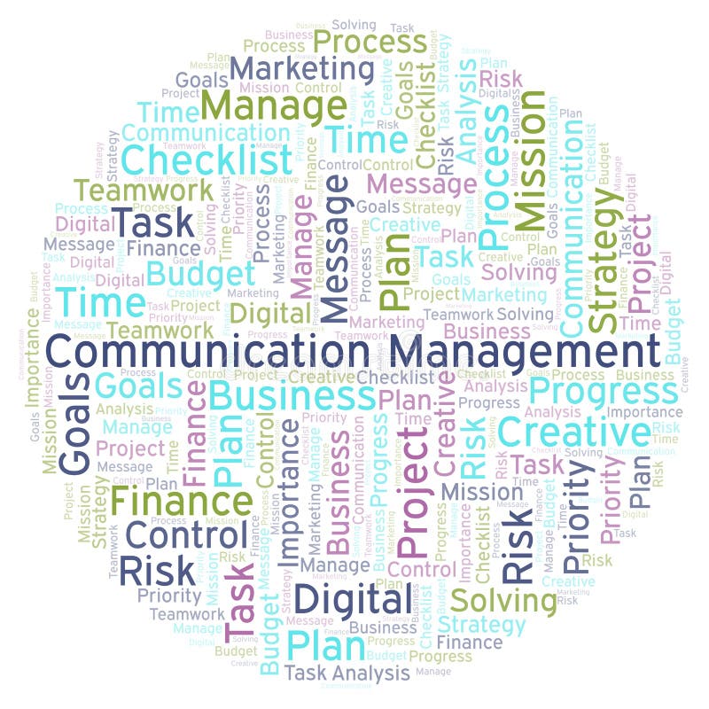 Communication Process Word Cloud. Stock Illustration - Illustration of ...