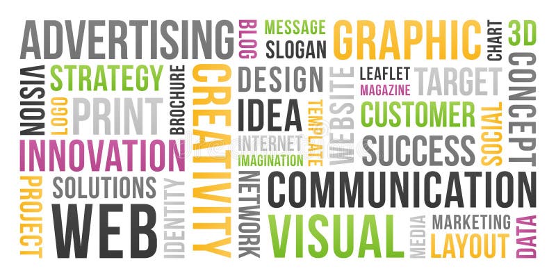 Communication and Marketing - Word Cloud Stock Illustration ...