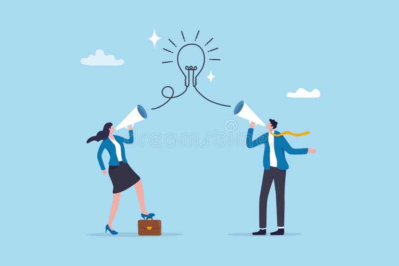 Communication Message, Announcement or Conversation To Communicate Idea ...