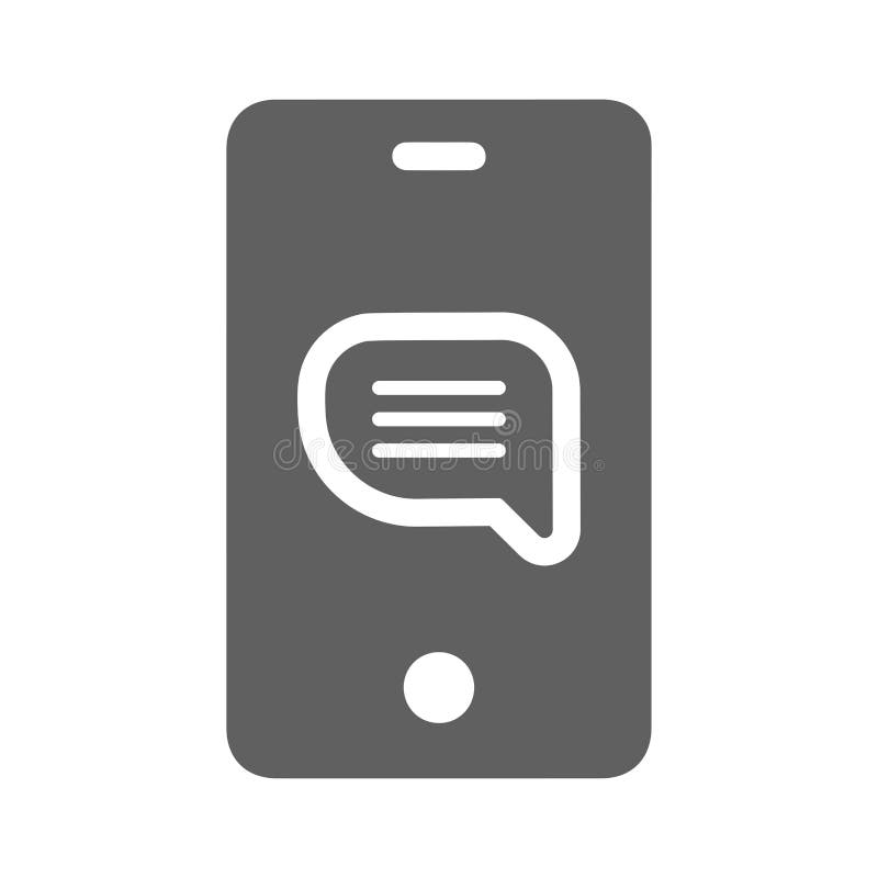 Communication, Mobile Messaging Icon. Gray Version Stock Vector ...