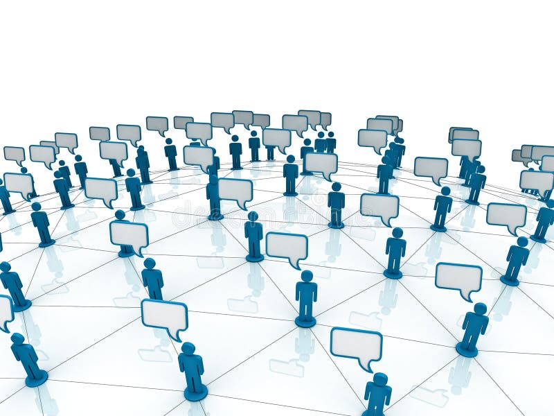 Social Network Connections stock illustration. Illustration of meet ...