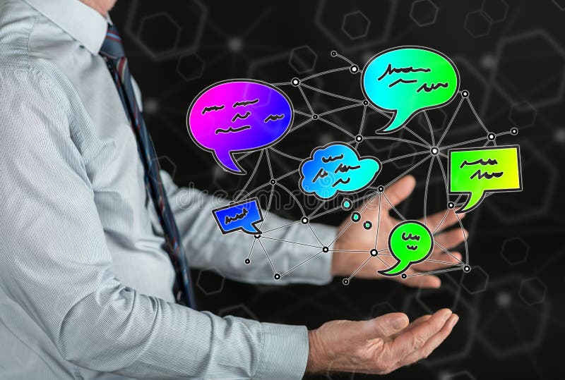 Concept of Communication Network Stock Image - Image of concept, design ...