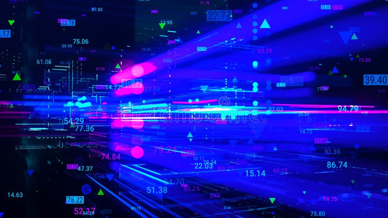 Communication Network Concept. Digital Transformation Stock Vector - Illustration of data, shape ...