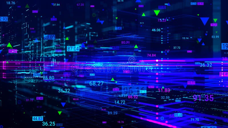 Communication Network Concept. Digital Transformation Stock Illustration - Illustration of ...