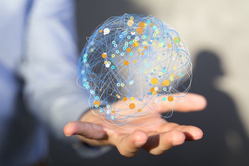 Communication Network Digital Group Connect Stock Photo - Image of ...