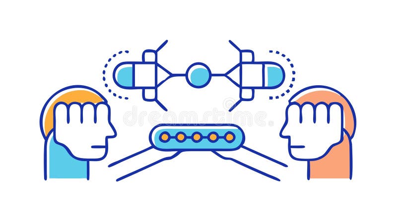 Heads Connected Stock Illustrations – 729 Heads Connected Stock ...