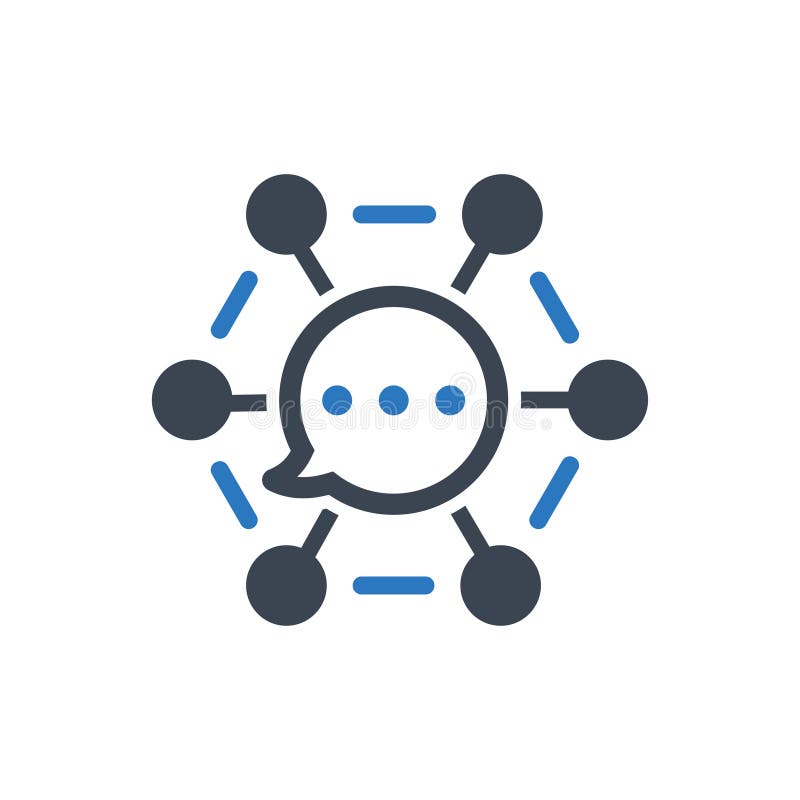 Communication network icon stock vector. Illustration of icon - 174679181