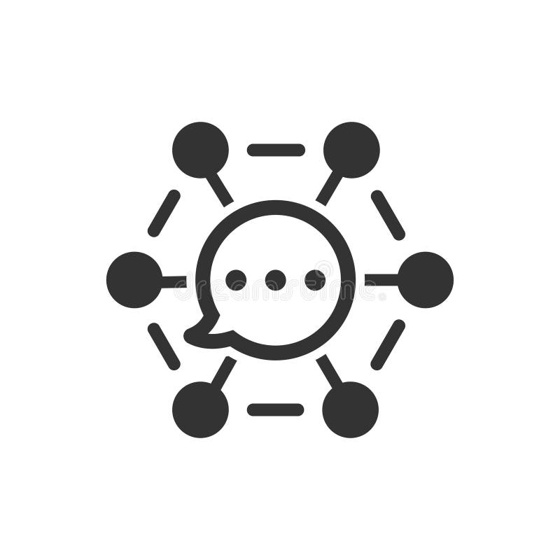 Communication network icon stock vector. Illustration of symbol - 174771204