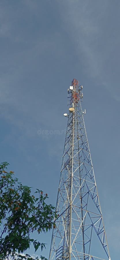 Communication Network Tower Stock Image - Image of network, tower ...