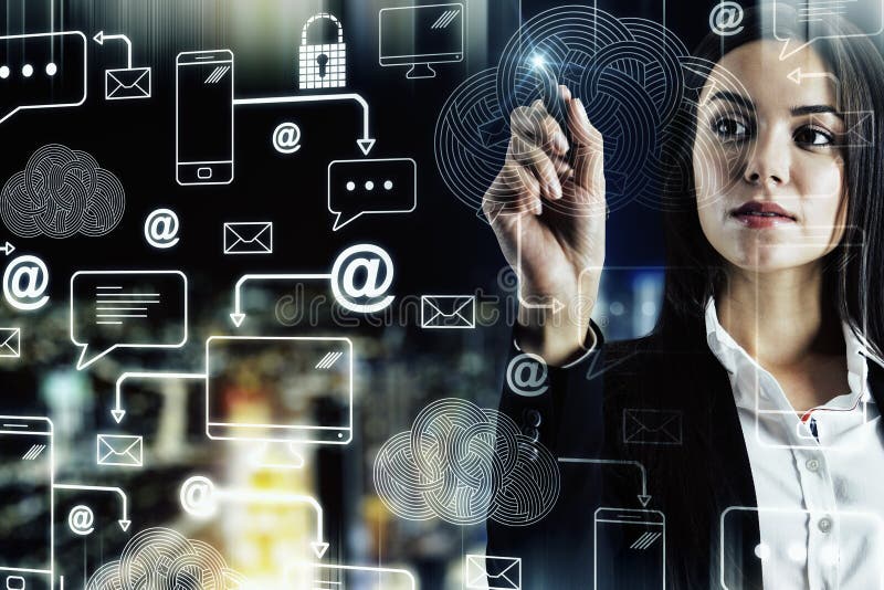 Communication and Networking Concept Stock Image - Image of concept ...