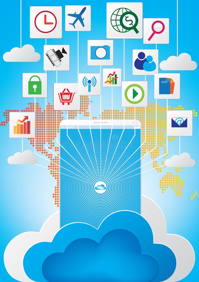 Communication Networking Graphic Design Stock Vector - Illustration of ...