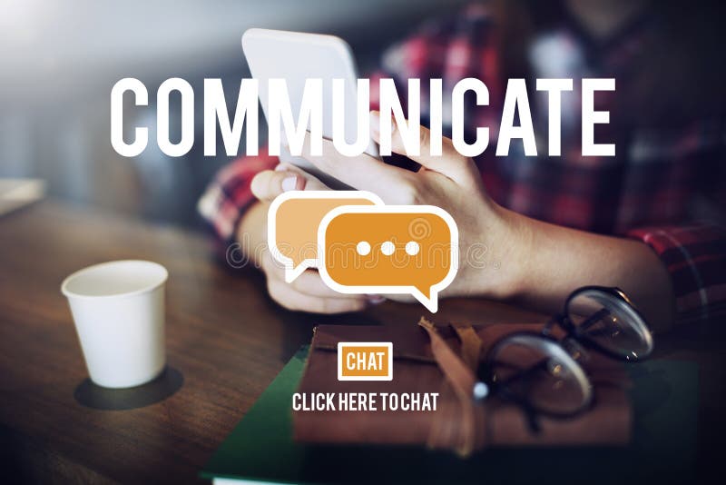 Communication Online Connection Chat Social Media Concept Stock Image ...