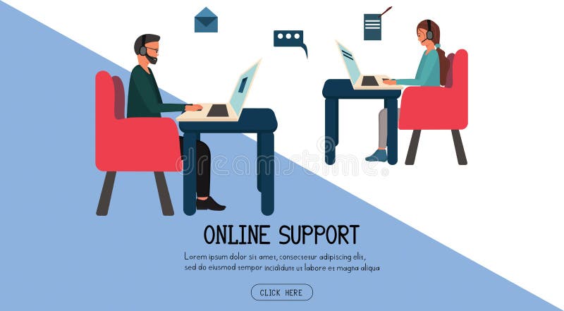 Communication Operator with a Client, Assistance, Technical Support ...