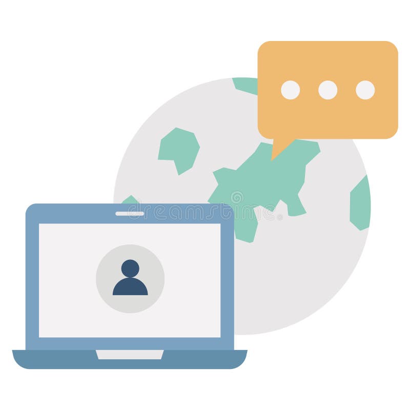 Communication Over the Internet Stock Vector - Illustration of teamwork ...