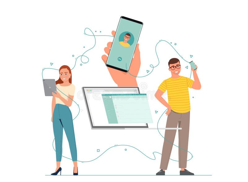 Communication of People through Instant Messengers, the Internet ...