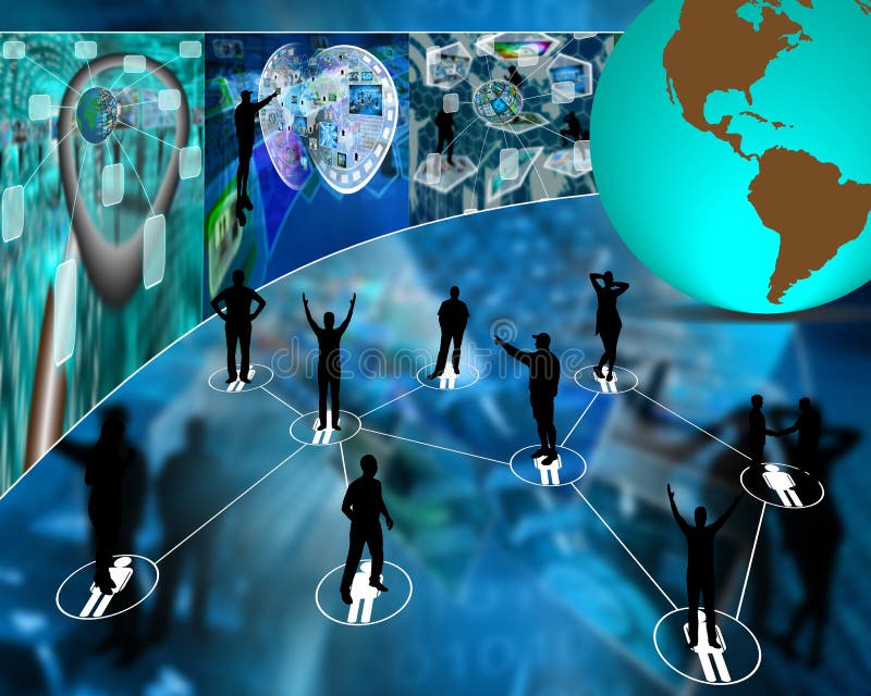 Communication people stock illustration. Illustration of broadcasting ...