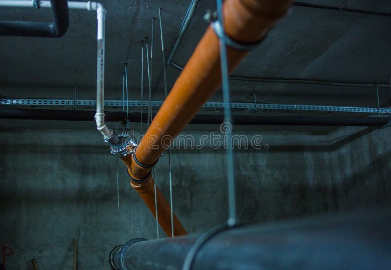 Communication Pipes for Home Supply Stock Photo - Image of ...
