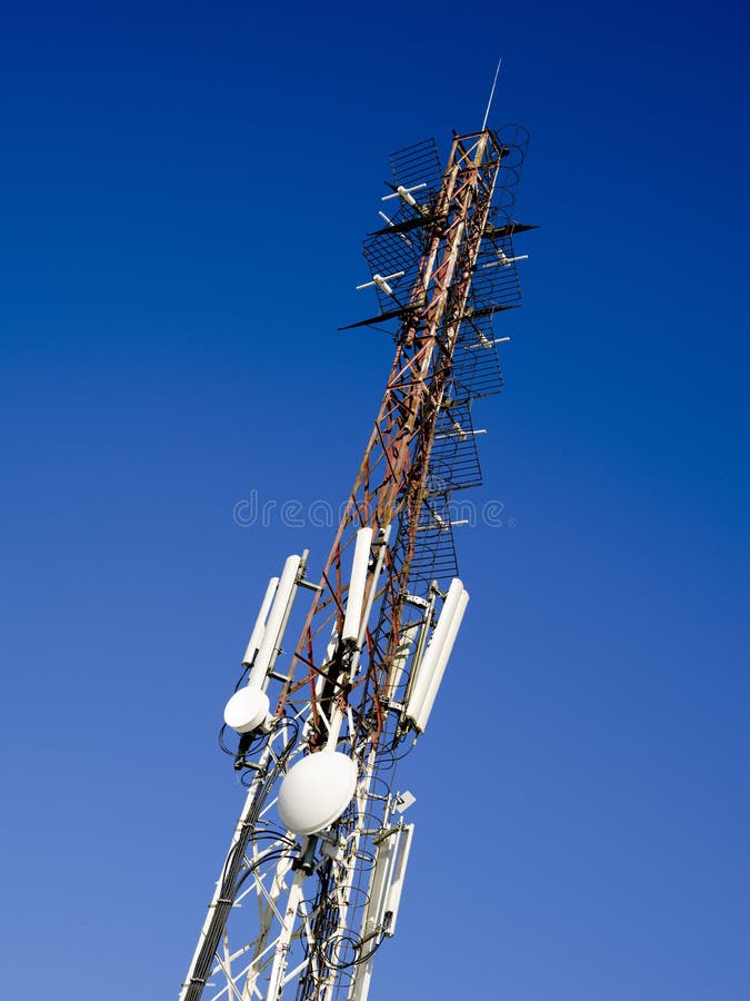 Communication pole stock image. Image of mobile, electrify - 30324561