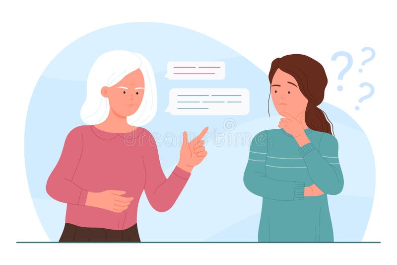 Communication Problem of Young Vs Old Generation of People, Daughter ...