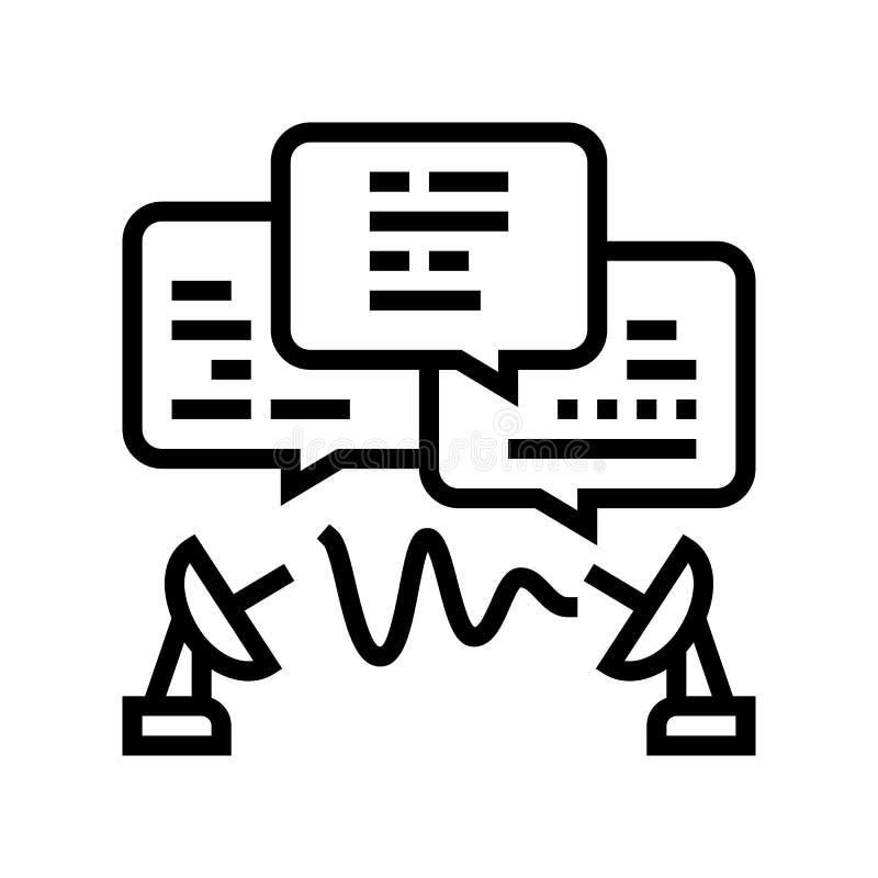 Communication Process Light and Dark Theme RGB Color Icons Set Stock ...