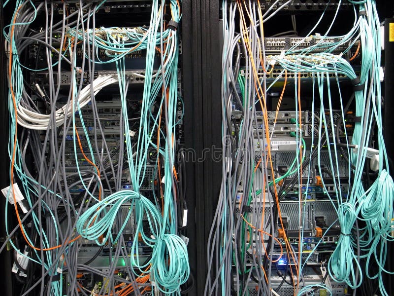 Communication racks stock image. Image of datacenter - 33959961