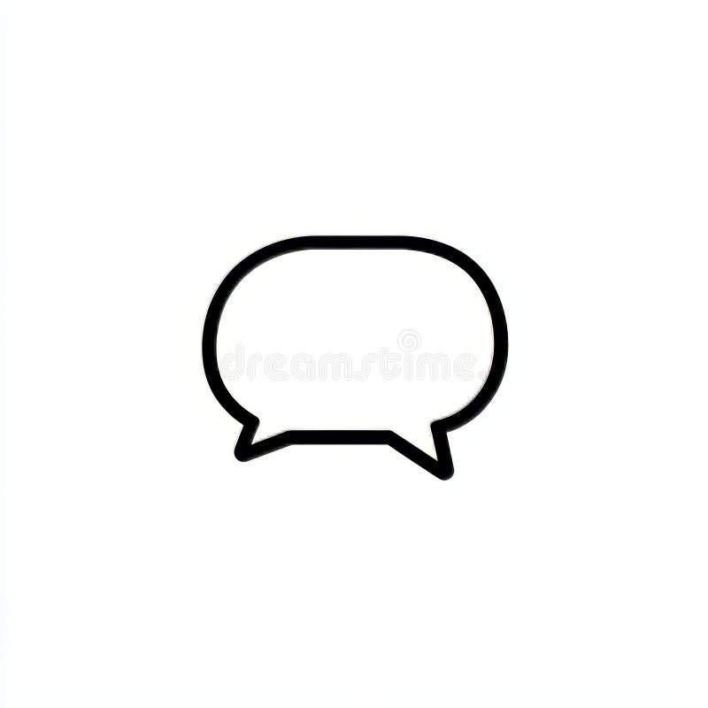 Communication is Represented by a Hand Drawn Black Speech Bubble that ...