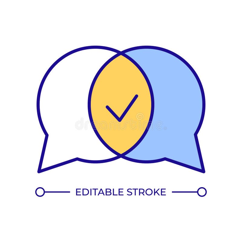 Communication RGB Color Icon Stock Vector - Illustration of social ...