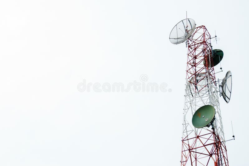 Communication Satellite Dishes Stock Photo - Image of satelite ...