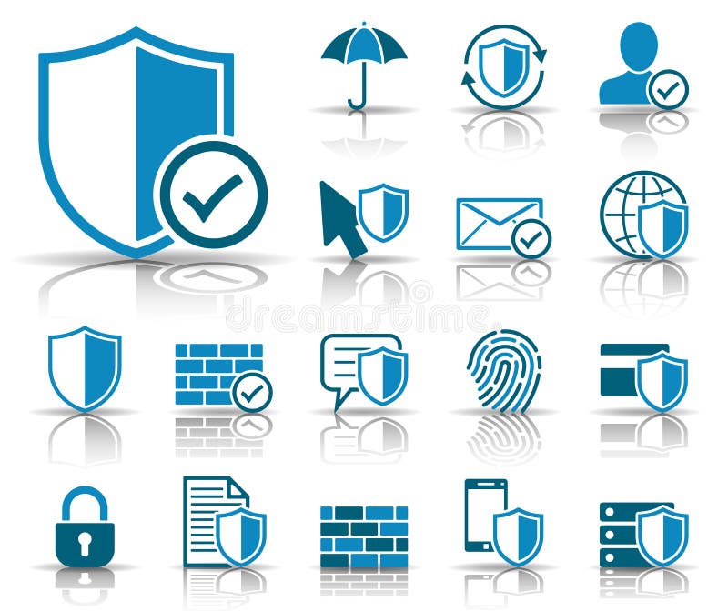 Communication Service Icons Stock Illustration - Illustration of ...