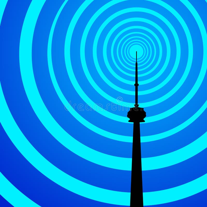 Communication signal stock illustration. Illustration of towers - 19168425