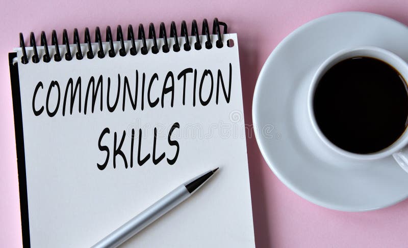 COMMUNICATION SKILLS - Words Written in a Notebook on the Background of ...