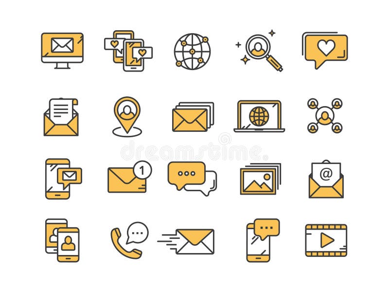 Communication,social Media and Online Chatting. Phone Call,app ...