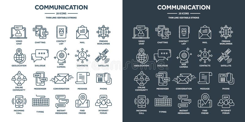 Communication, Social Media and Online Chatting. SMS, Phone Call ...