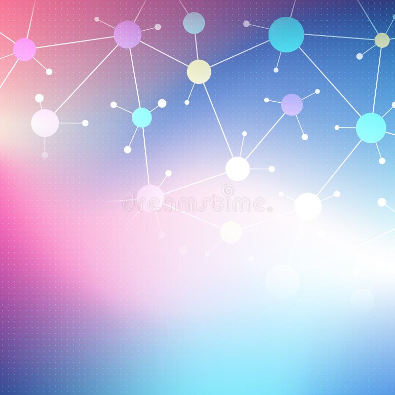Communication Social Network on a Colored Light Background Abstract ...