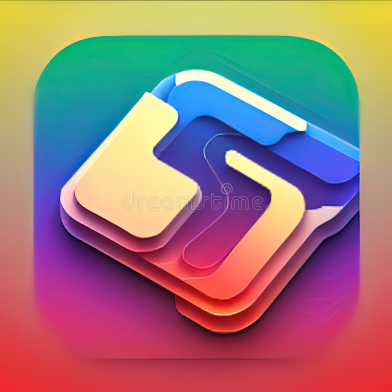 Communication Software App Style Icon. Generative AI. Stock ...
