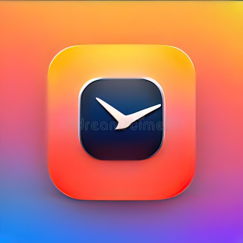 Communication Software App Style Icon. Generative AI. Stock ...