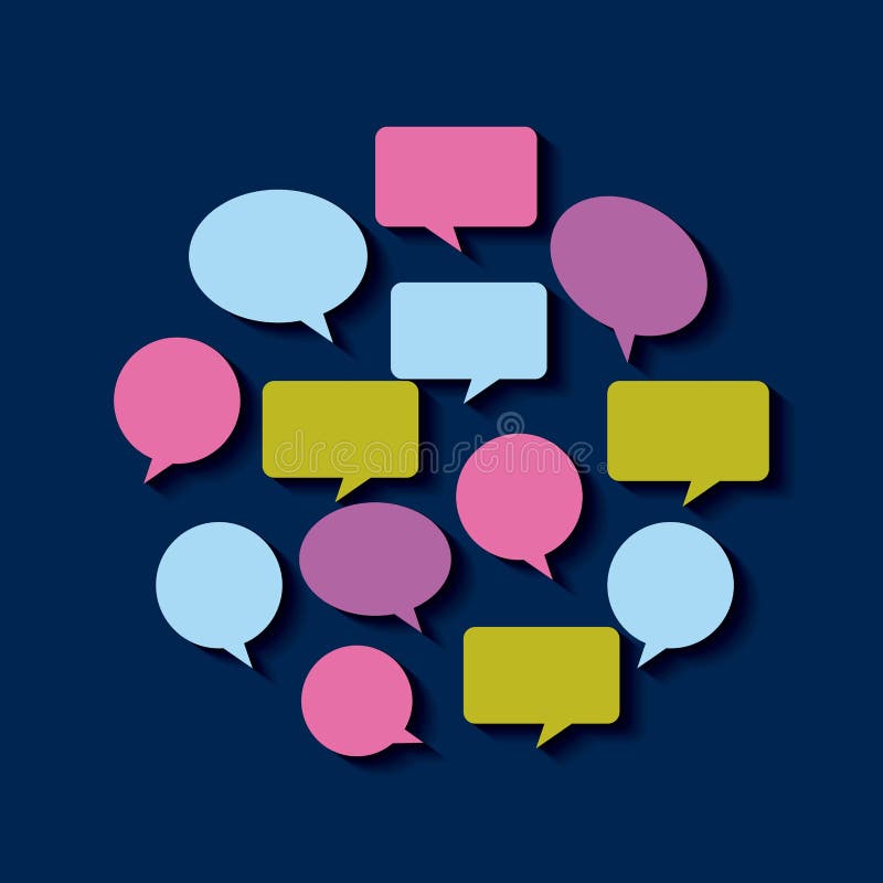 Communication Speech Bubble Stock Vector - Illustration of ...