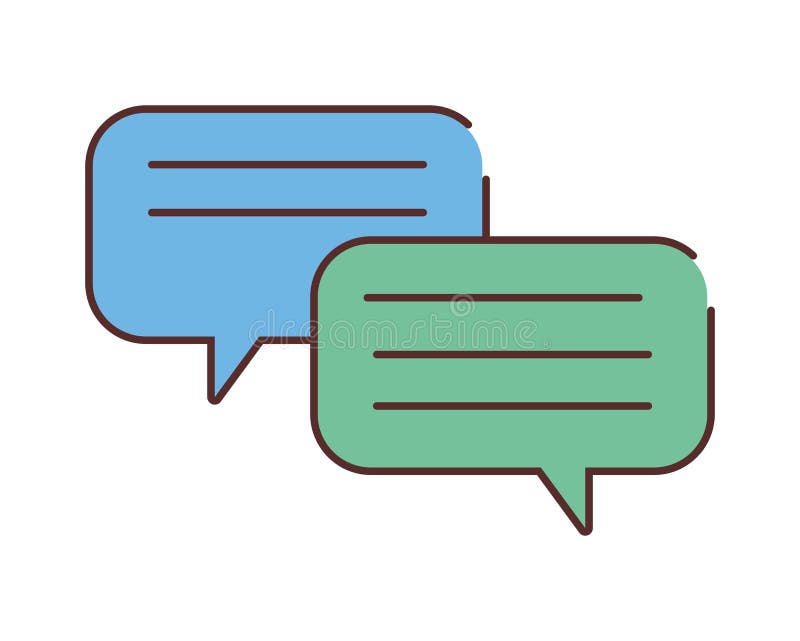 Communication Speech Bubbles Stock Vector - Illustration of speech ...