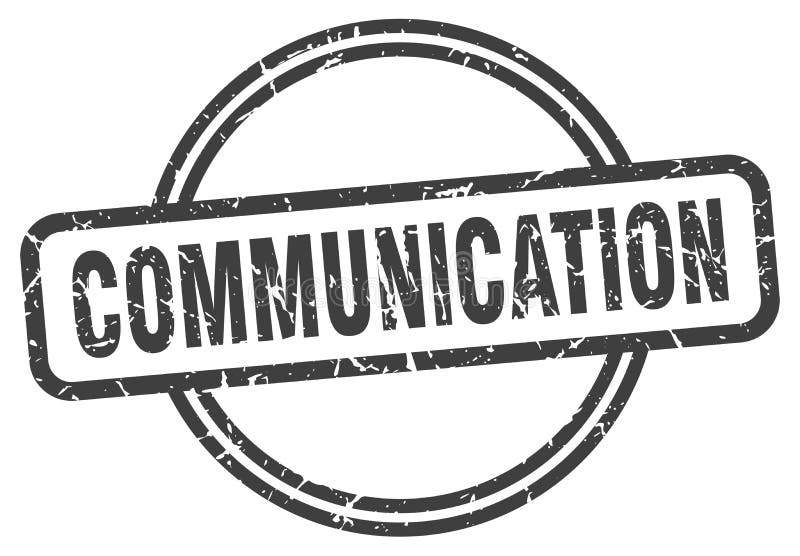 Communication Stamp. Communication Round Grunge Sign Stock Vector ...