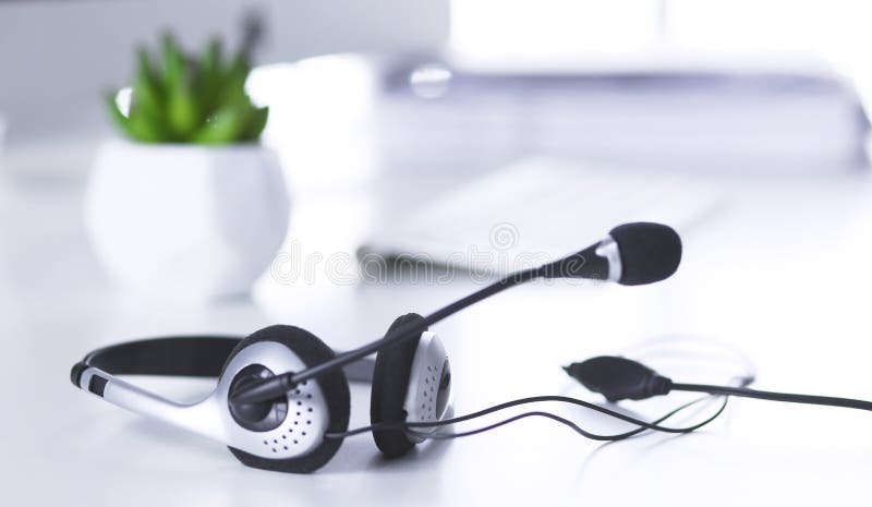 Communication Support, Call Center and Customer Service Help De Stock ...