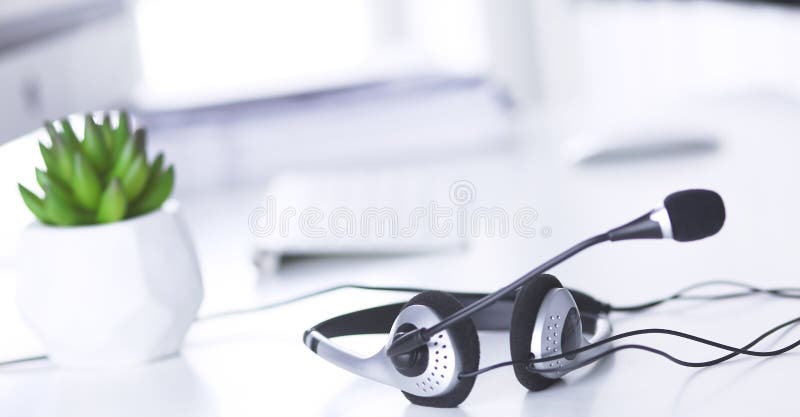 Communication Support, Call Center and Customer Service Help De Stock ...