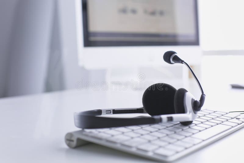 Communication Support, Call Center and Customer Service Help De Stock ...